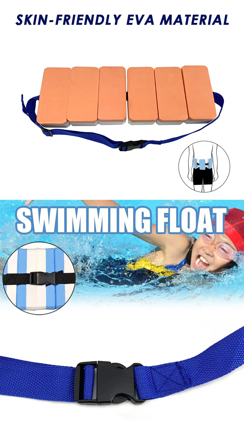 2023 Eva Swimming Back Floating Board Water Waist Belt Swimming ...