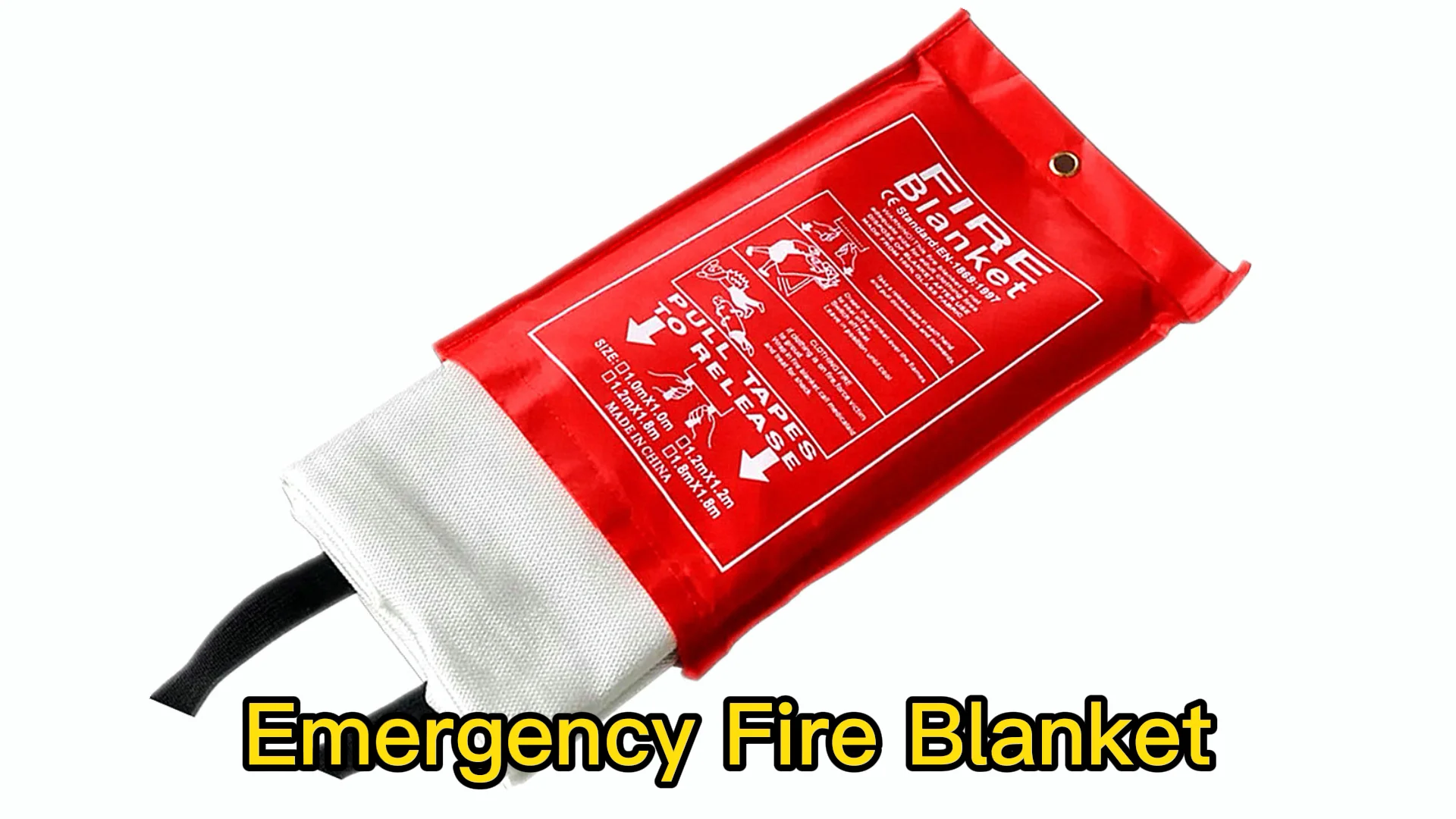 Hot Selling Factory Custom Fiberglass Cloth Emergency Fire Blanket For ...