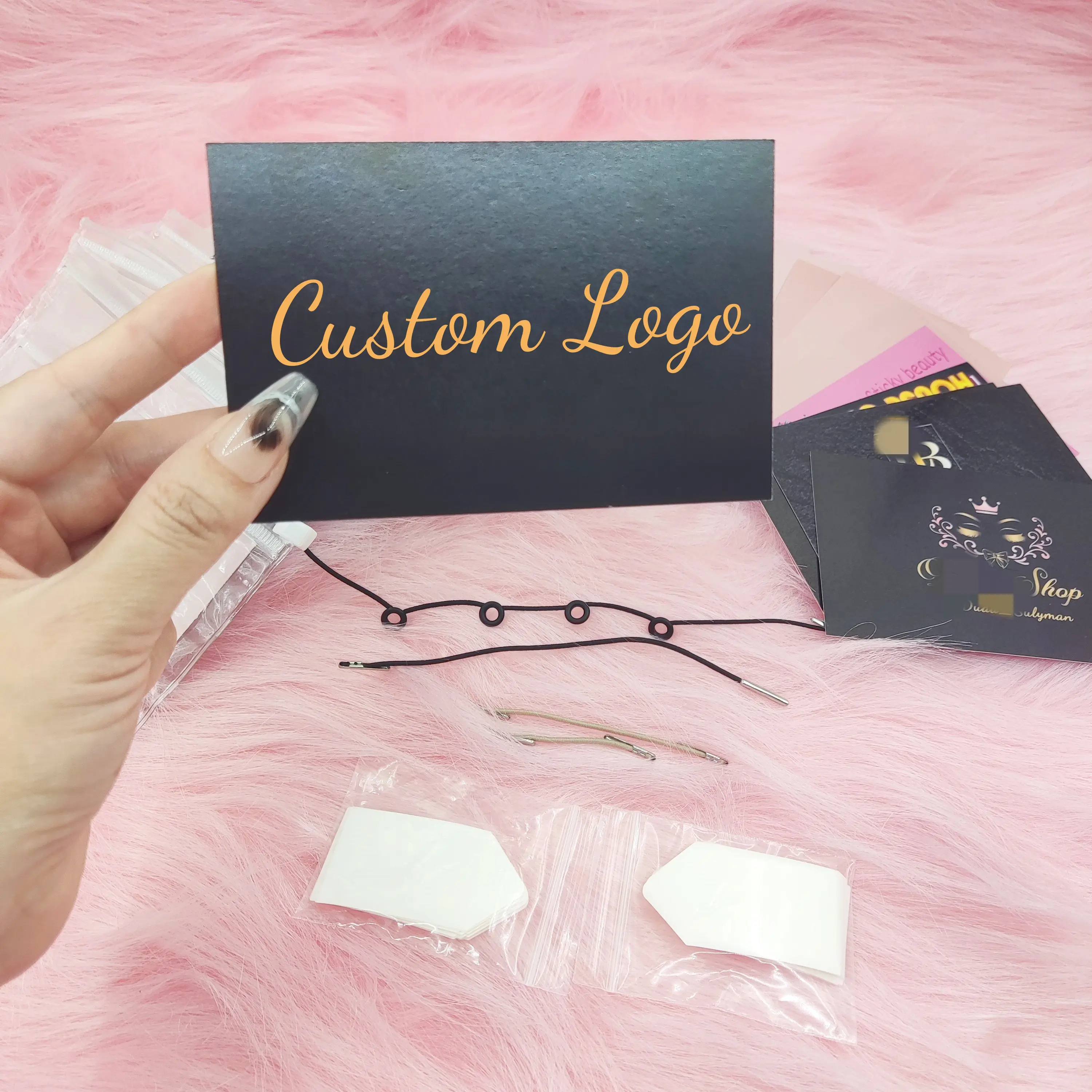 Easy-using Facial Lift Stickers Lift Eyebrow With Strings V-line Facial ...