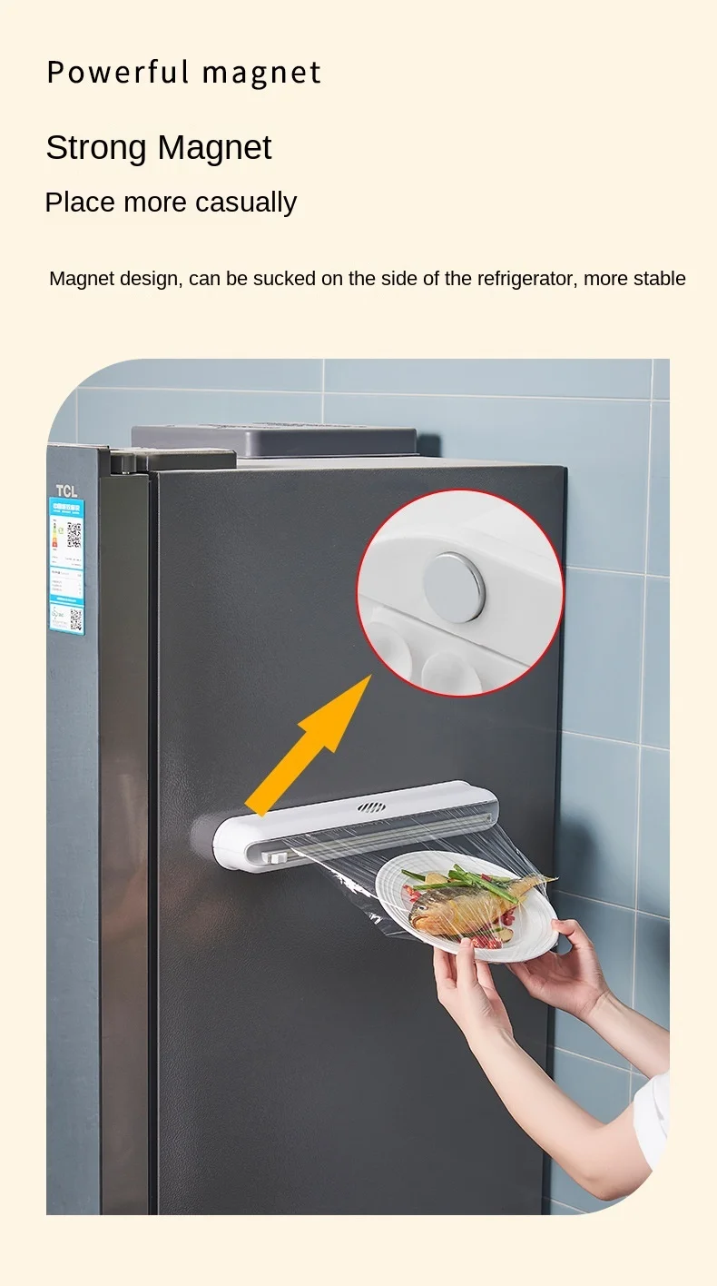 2024 Cling Film Cutter - Sustainable & Versatile Kitchen Tool