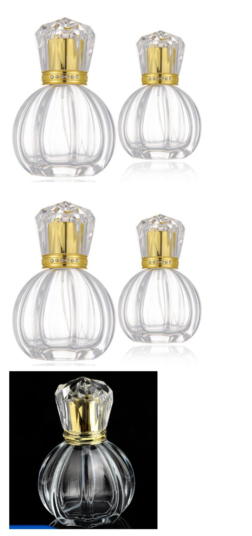 Unique Shape Parfum Bottle Custom Spray Glass Perfume Bottle 50ml - Buy ...