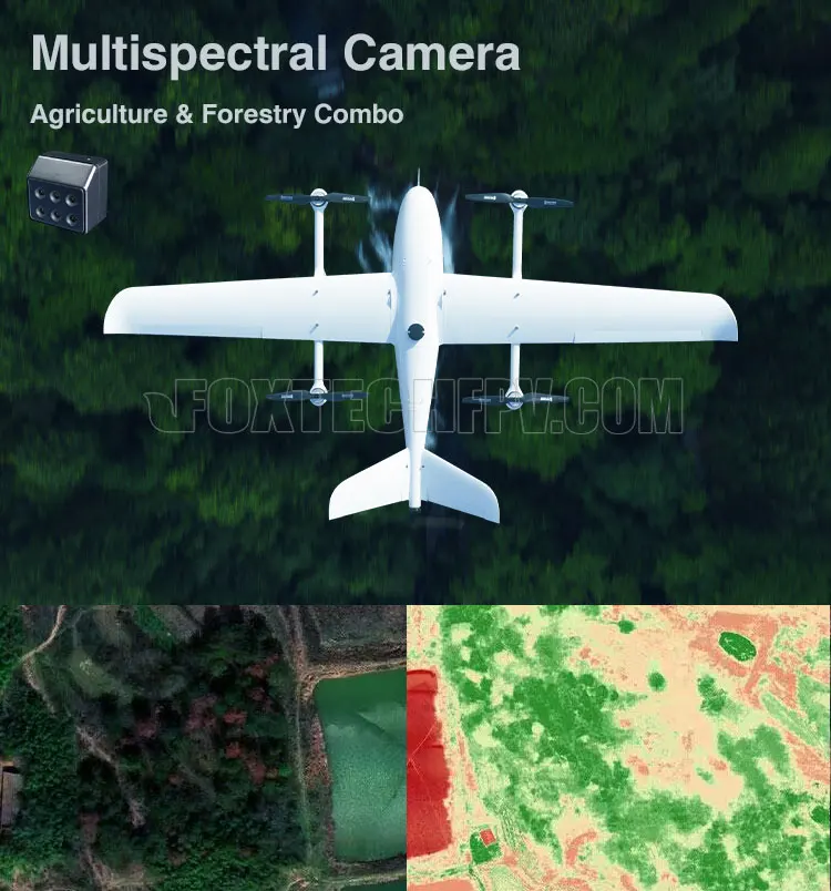 Foxtech AYK-250 VTOL Fixed Wing Frame for Survey & Mapping