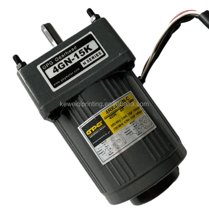 Taibang GPG Motor 4RK40GN-C 220V 40W with Gearhead Options