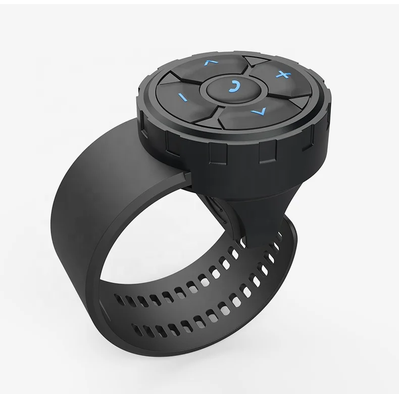 Ble Car Media Remote Portable Car Kit Receiver Media Button For Car Steering Wheel Bike For Ios ...