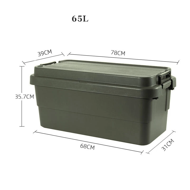 Yakeda Outdoor Storage Box Bin Camping Desk Plastic Boxes Large ...