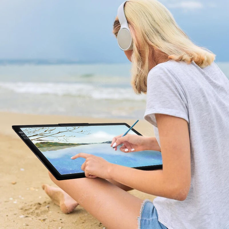 Ultra Slim A4 LED Drawing Board Dimmable USB Battery Powered Tracing ...