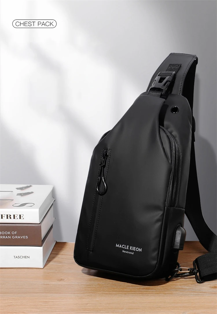 High-quality Fashion Letter Chest Bag Casual Sports Waterproof ...