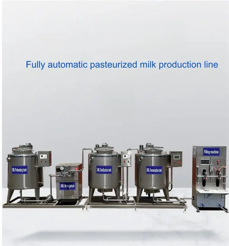 100l Pasteurized Plant And Yogurt Processing Production Line Small Scale Milk Sterilizer ...