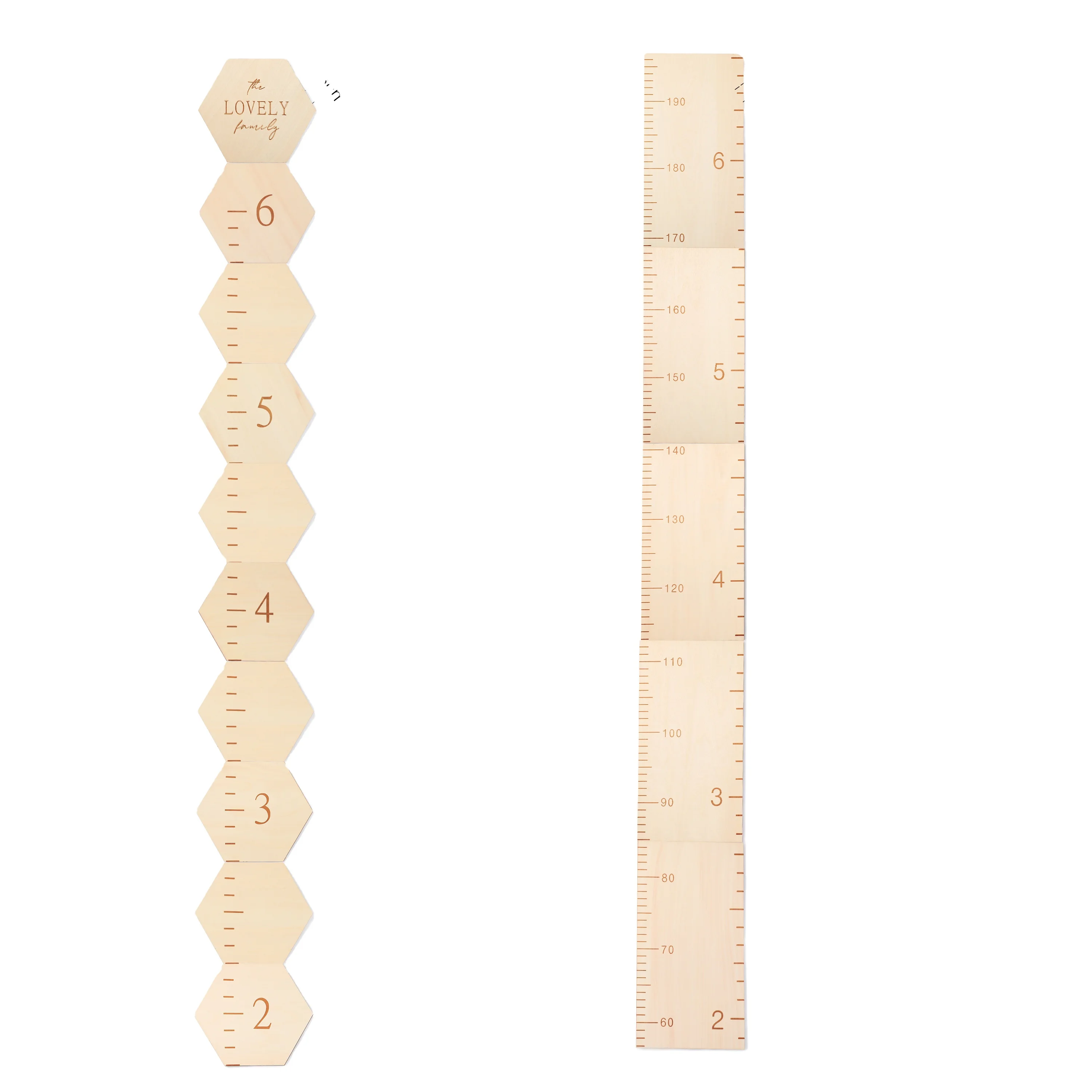 Wooden Height Growth Chart for Kids Wooden Ruler Kids Height Wall Chart ...