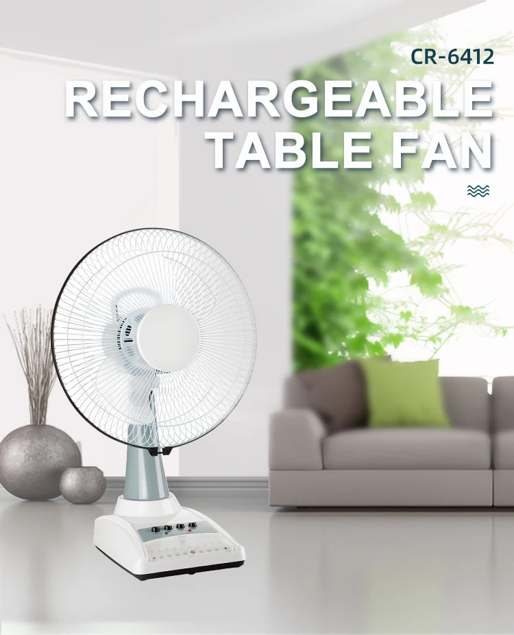 Changrong Rechargeable 12 Inch Table Fan Solar Oscillating Ac/dc Usb Fan - Buy 12 Inch usb And ...