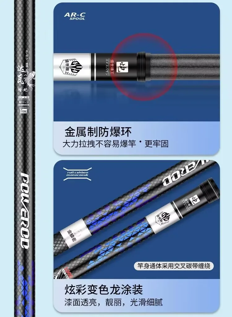 8m 9m 10m 11m 12m13m 14m 15m 16m Lightweight Carbon Fiber Telescopic ...