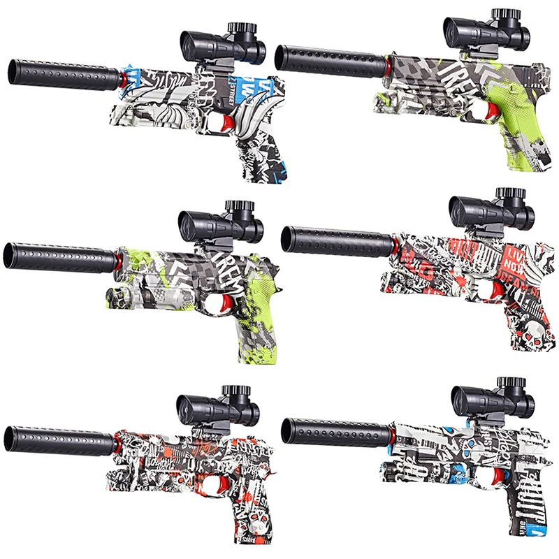 Pt Custom Plastic Gel Water Ball Gun Bullet Gel Blaster Gun Electric ...
