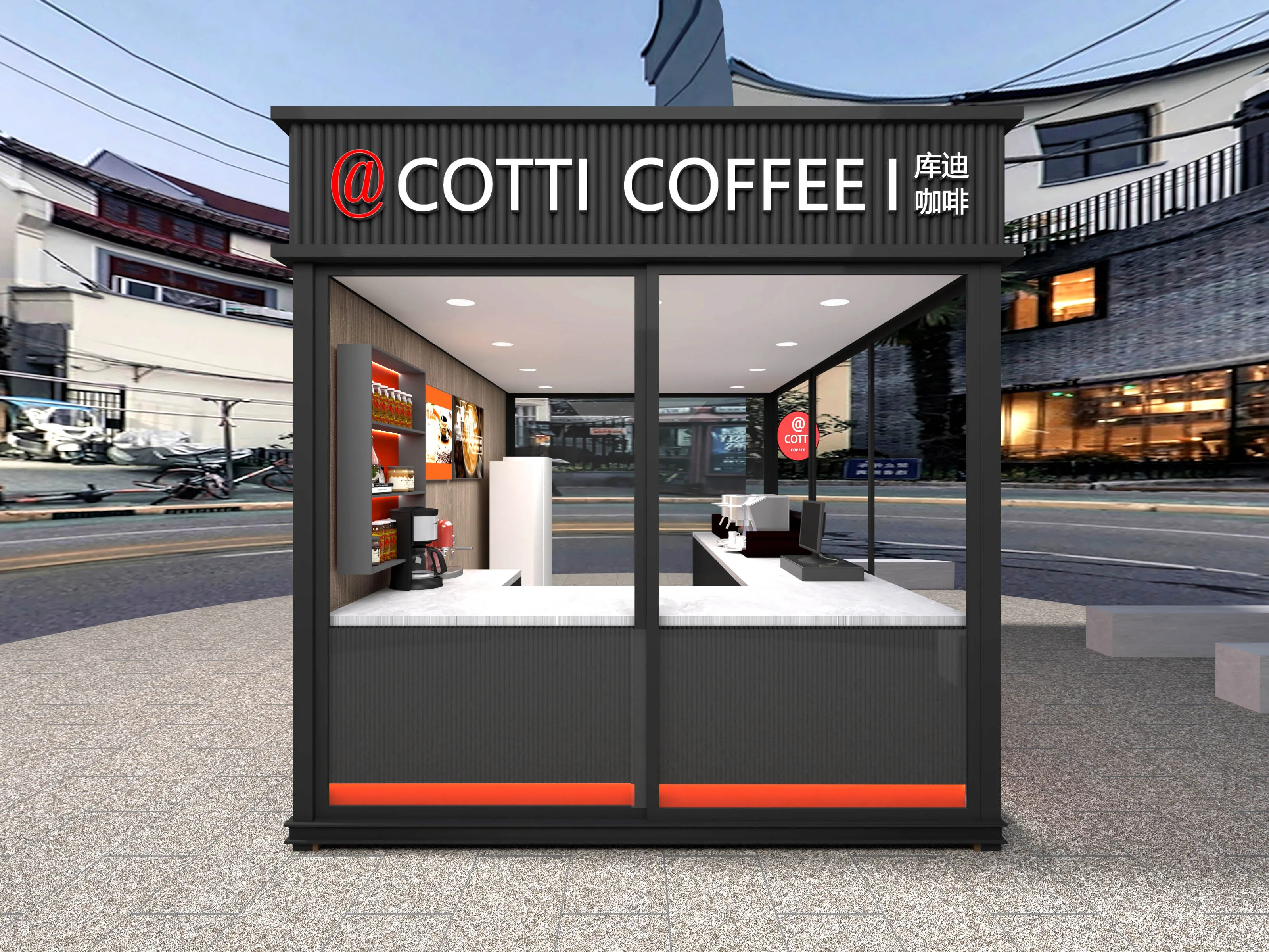 Coffee Kiosk Cafe Display Counter Kiosk Coffee Shop Counter Design For ...