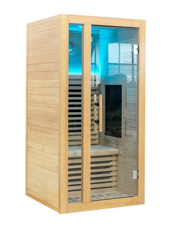 Luxury Home Sauna Wooden Far Infrared Saunas Heater For One Person With ...