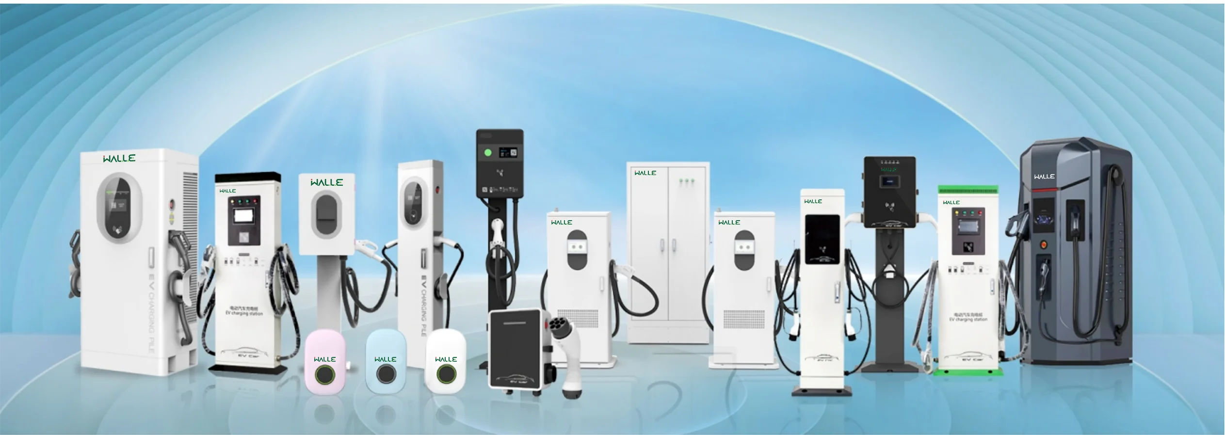 Walle Car Ev Charger Floor-mounted Charing Station 22 Kw Charging Piles ...