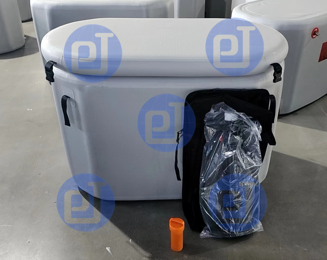 Inflatable Ice Bath Recovery Pod Cold Plunge Bath With Water Inlet And ...