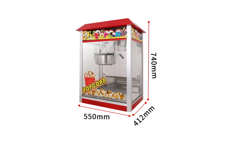Commercial Electric Double-Pot Popcorn Machine Big Size Pop Corn Maker ...