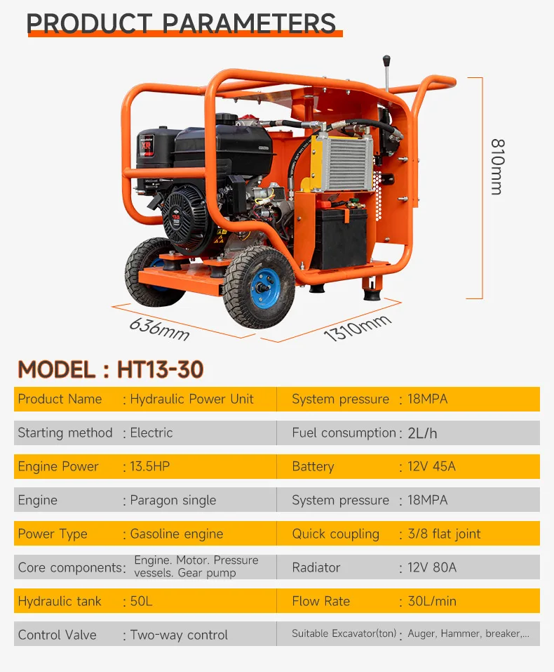 Electric Multifunction Hydraulic Power Station Unit Ht14-30 With ...