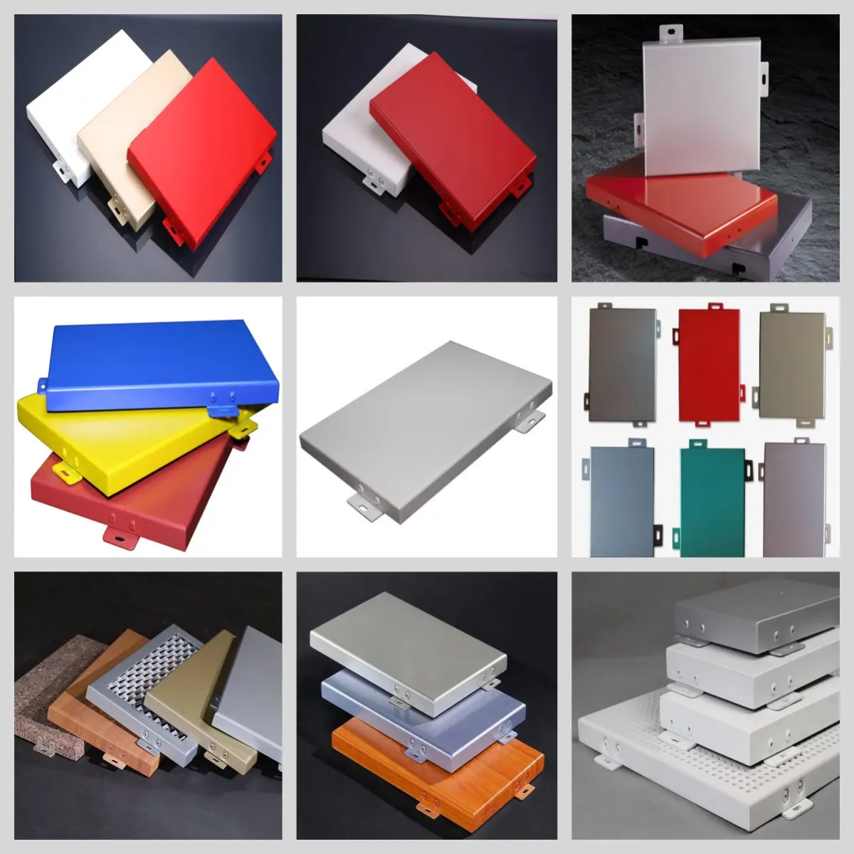 Aluminum Outside Facade Panels Metal Cladding Panels Pvdf Solid ...
