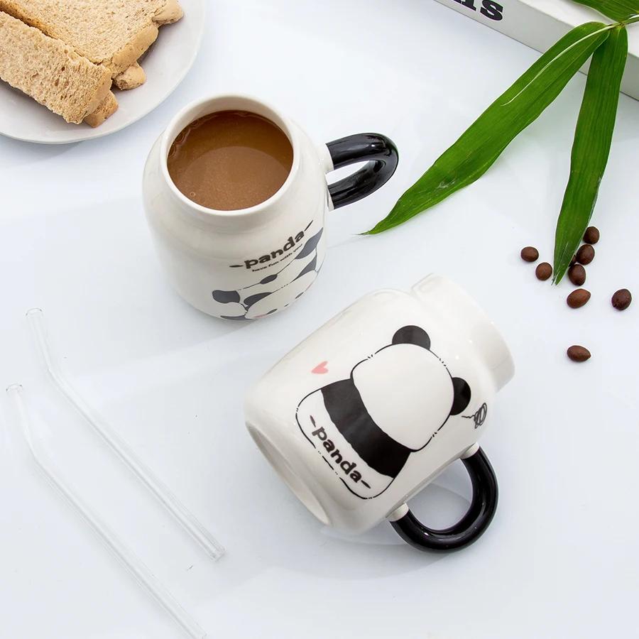 Creative Panda Ceramic Mug - Perfect for Breakfast & Coffee
