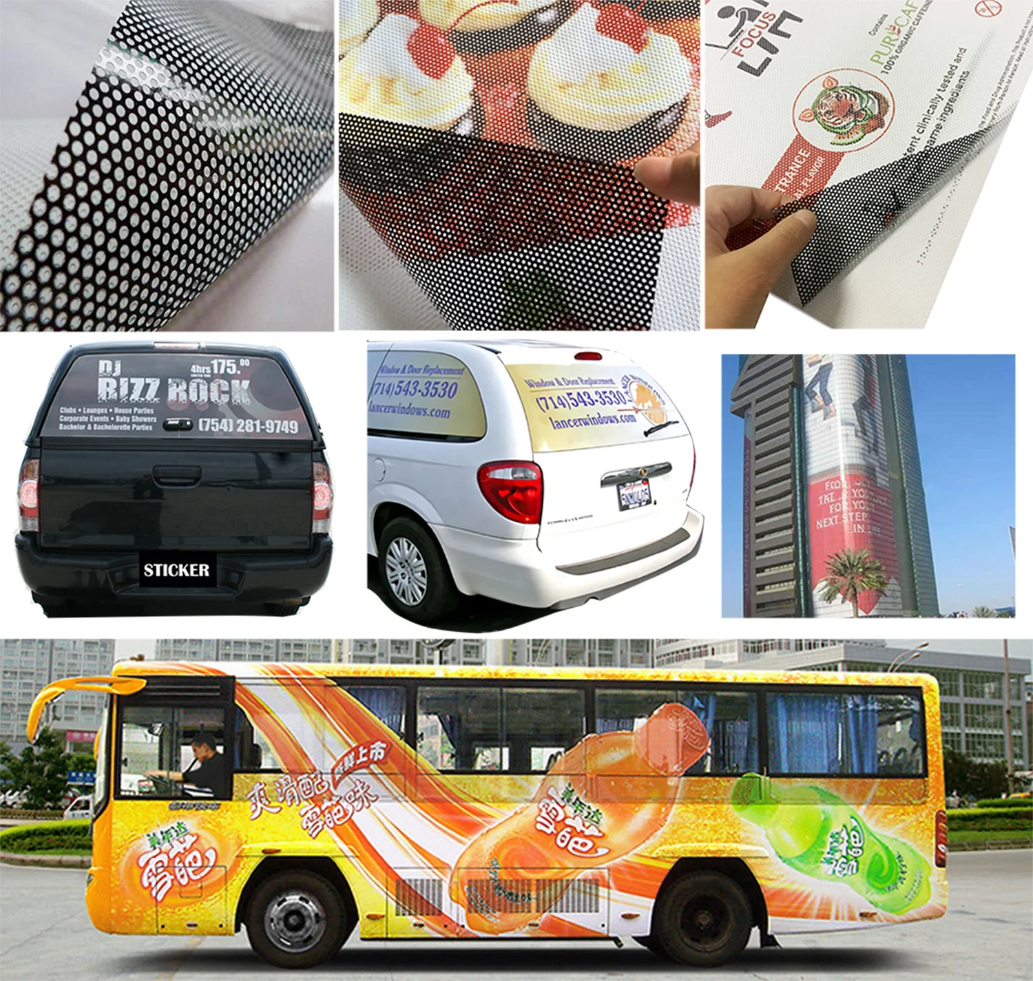 Custom Printed Logo Transparent Car Stickers For Packaging Pet With ...