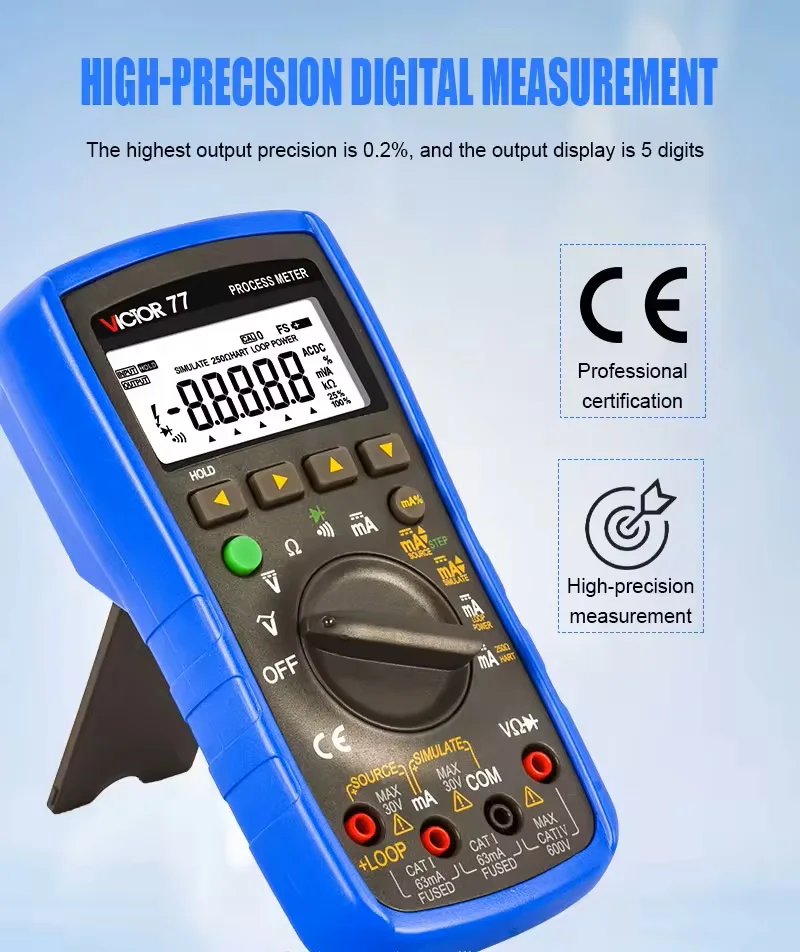 77 Digital Process Multimeter High Performance Loop Power Supply Ma ...