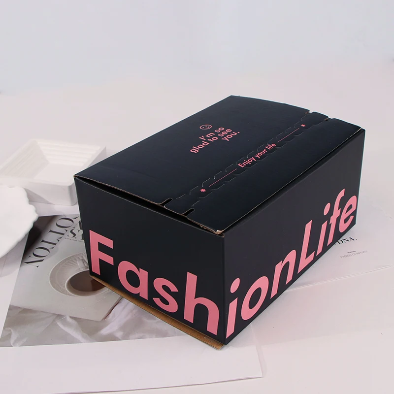 Custom Self Adhesive Mailer Corrugated Box with Tear Strip