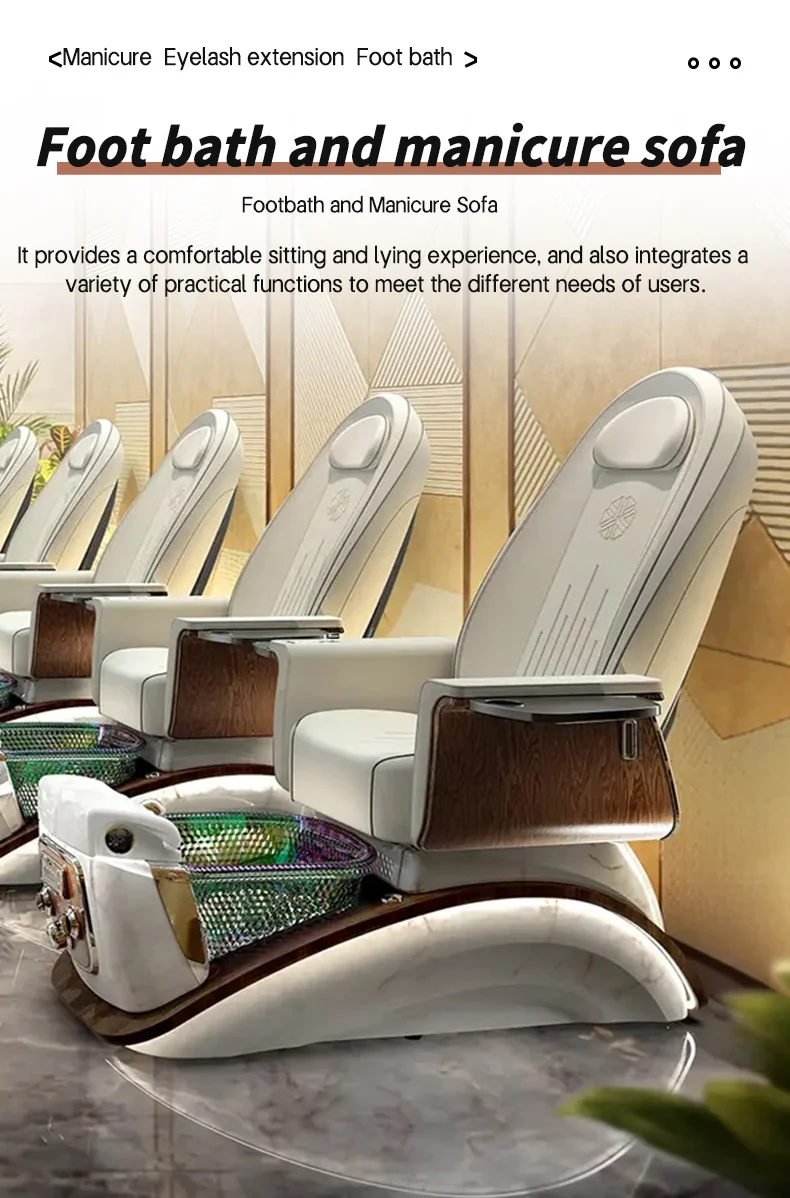 Luxury Salon Furniture Remote Control Adjustable Chaise Pedicure ...