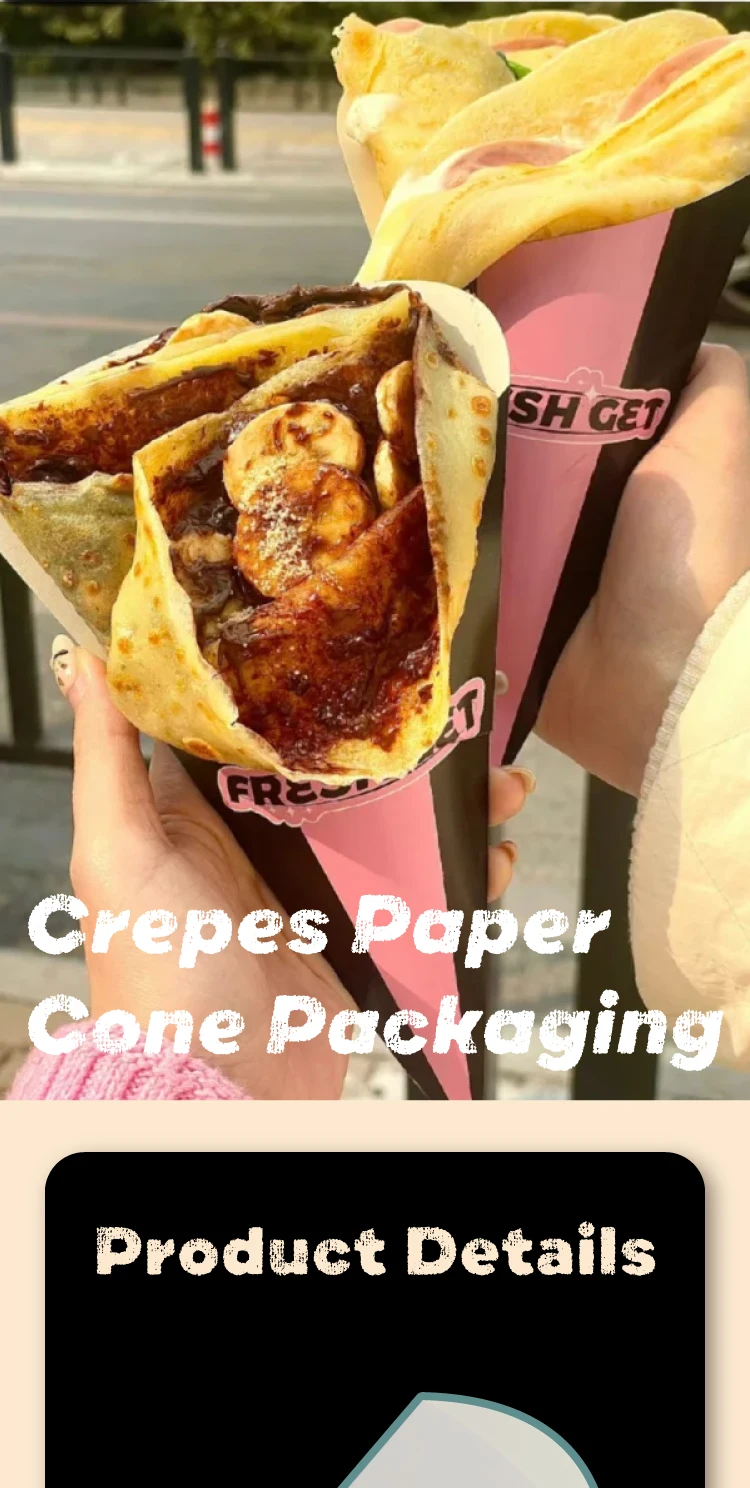Customized Crepes Packaging Paper Box to Go Takeaway Food Packaging Box ...
