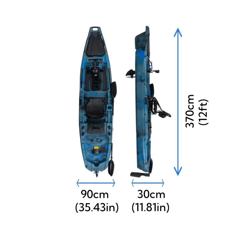 LSF Wholesale 12ft Pedal Drive Fishing Kayak - Durable & Versatile