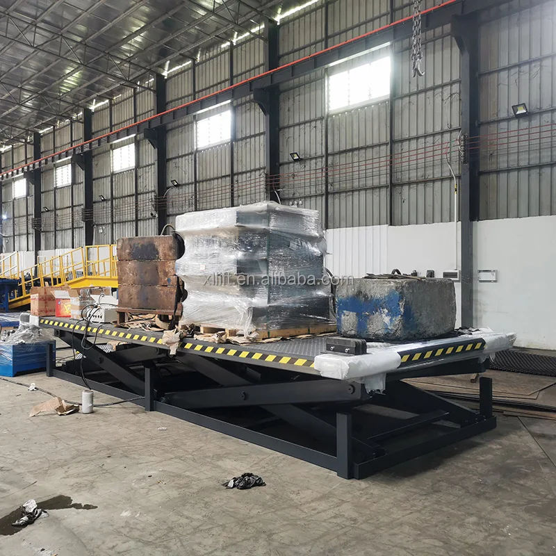 Hydraulic Scissor Lift Dock Leveler Container/warehouse/truck Load Ramp ...