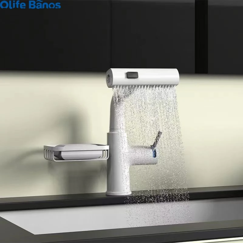 Olifebanos Tiktok Trend Waterfall Pull Out Extend High Bathroom Laundry ...