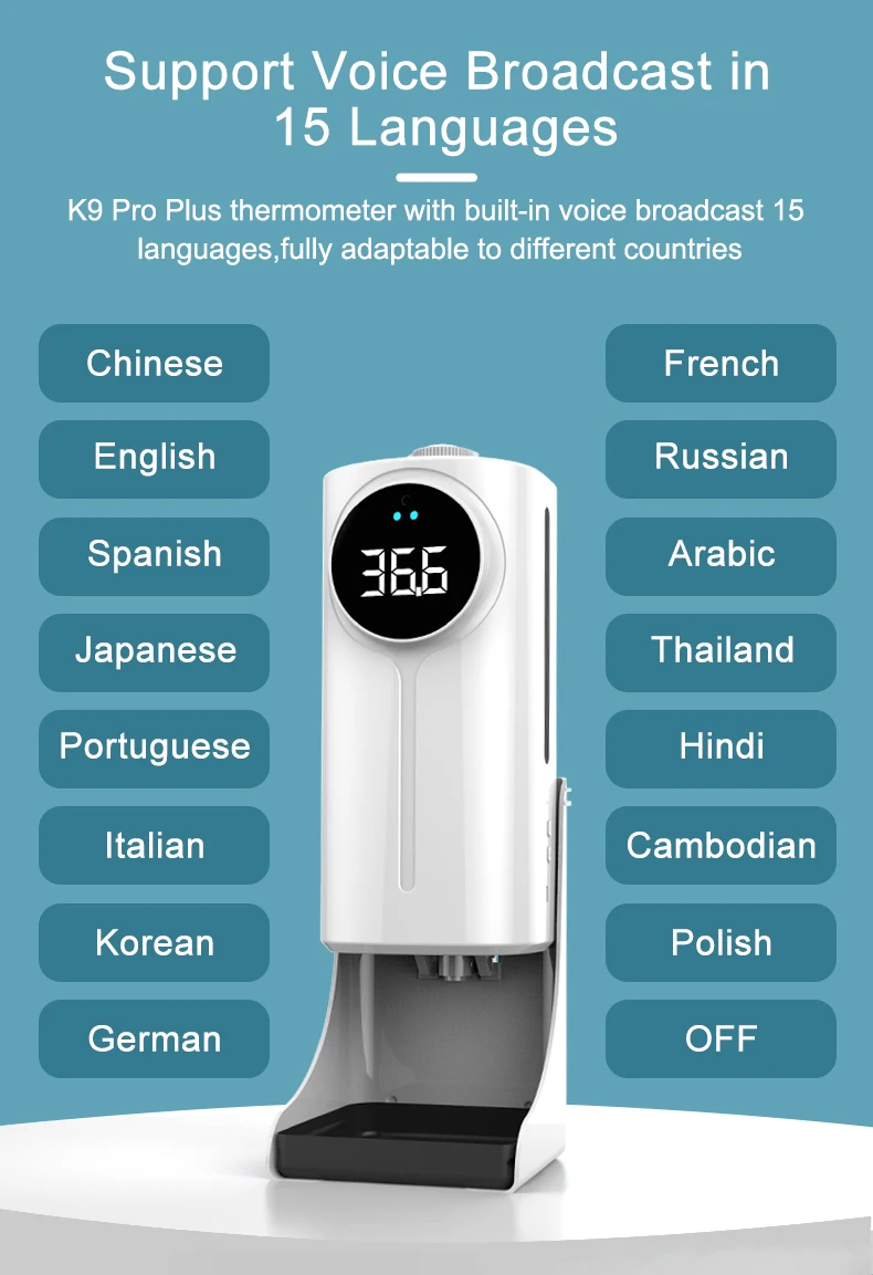K9 Pro Dual K9 Pro Plus Automatic Dispenser Sensor Thermometer Liquid ...