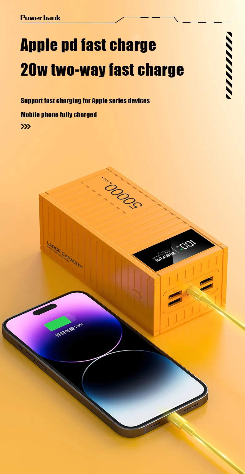 Monitor High Quality - Buy Container Power Bank 50000mah,66w Pd20w Fast ...