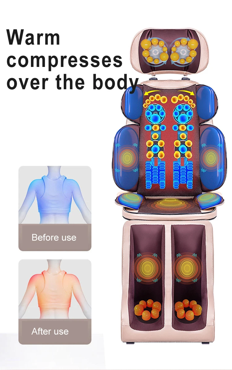 Multifunctional Whole Body Chair Cushion Massage Cushion Cervical ...