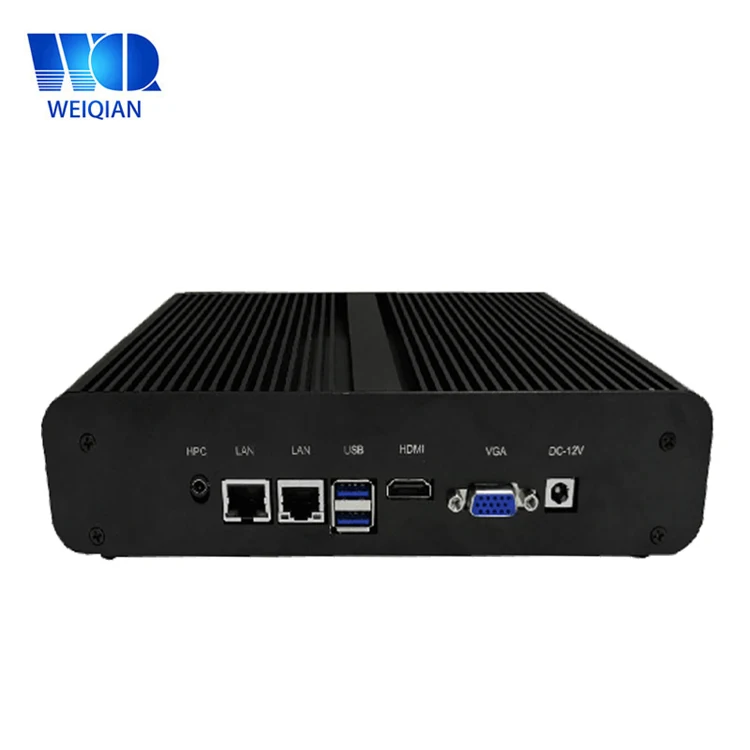 Smallest Computer Dual Lanhmi In-tel Core I7-7500 Fanless Mini ...