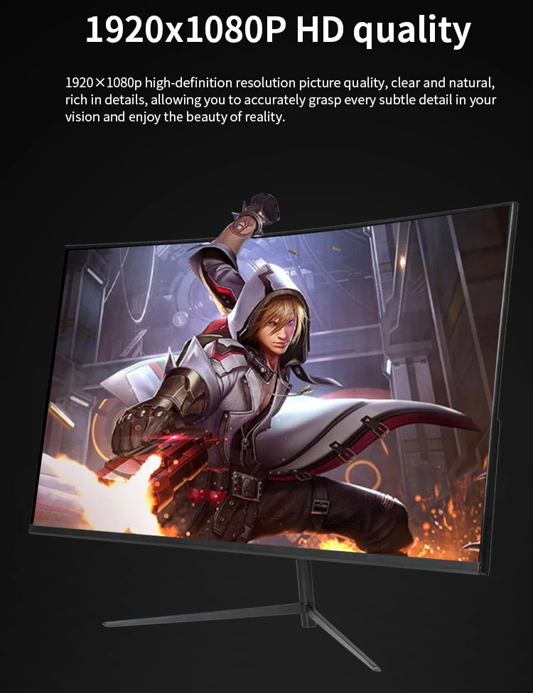 24 27 32 Inch Monitor Gaming Computer Led Moniteur Lcd Pc Flat Curved ...