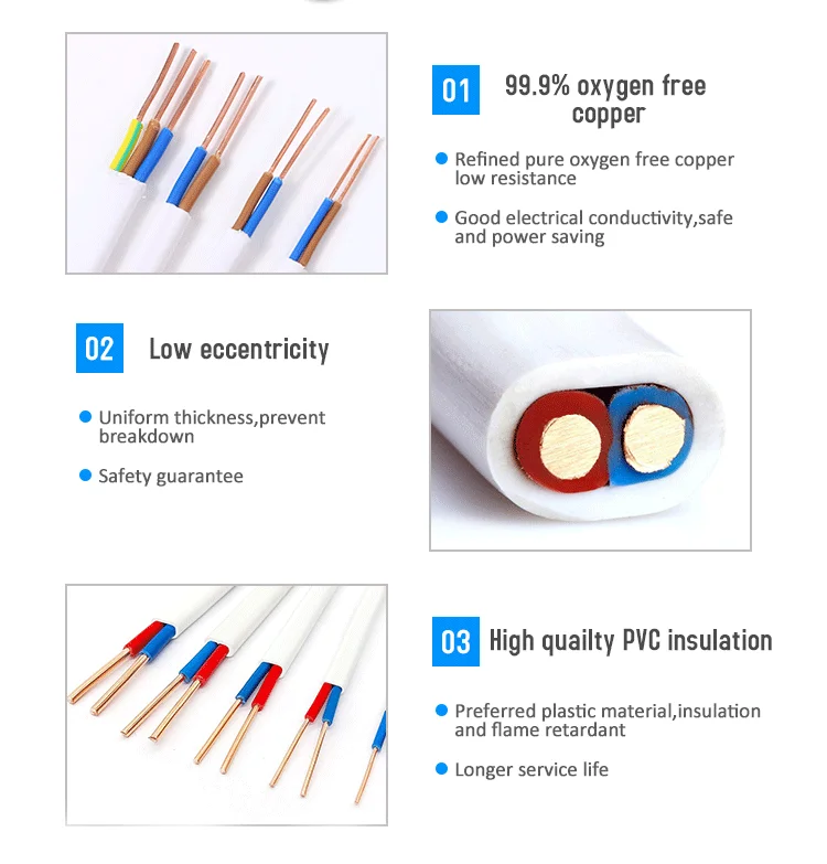 PVC Insulated Wire - BVVB Earth Cable - HUASHUO OEM Factory