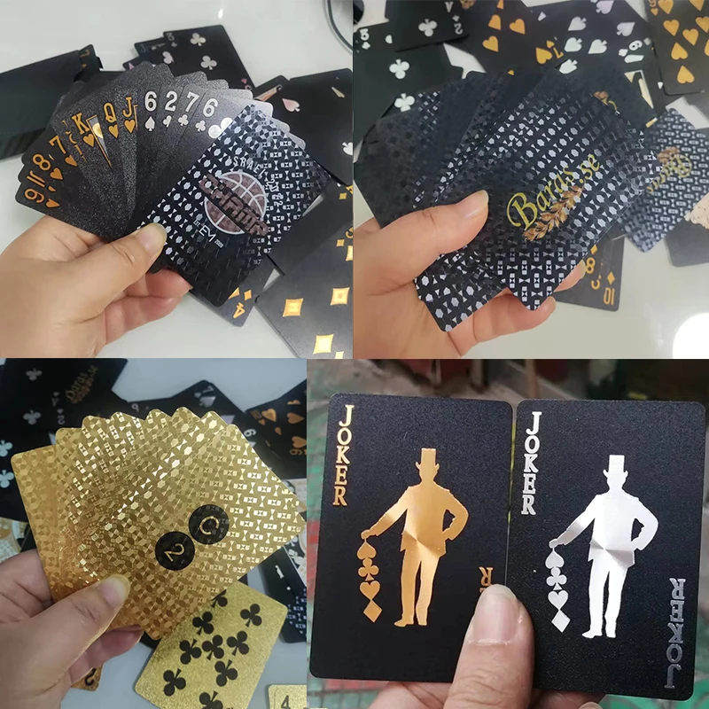 Custom Logo PVC Plastic Waterproof Playing Cards Poker Deck