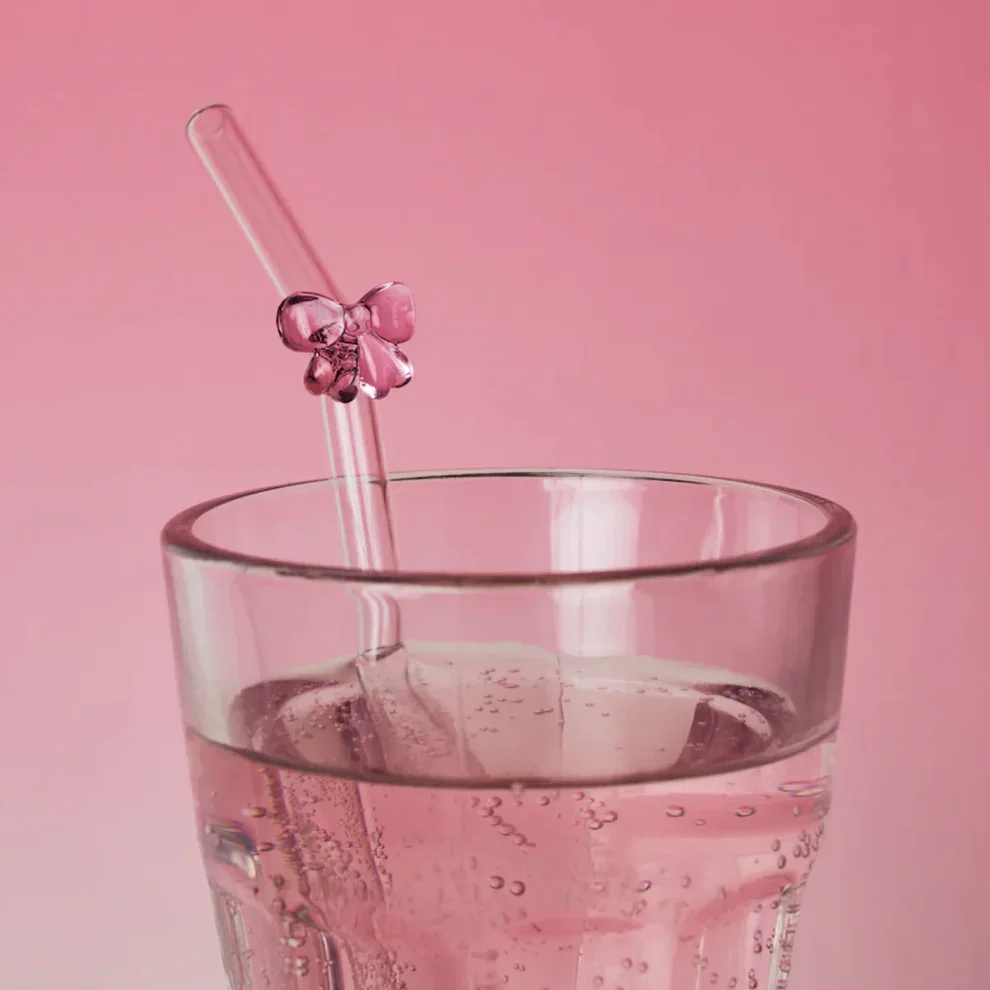 Chaser Straw & Shot Straw - Customized Bow Glass Straws