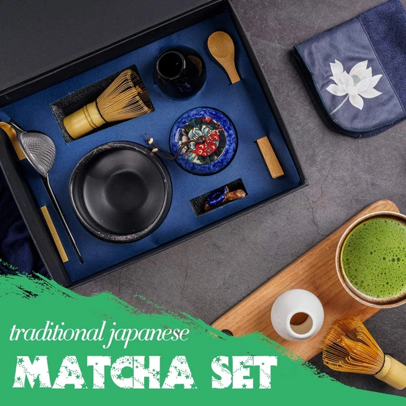 Custom Gift Box Matcha Tea Set with Bowl and Whisk