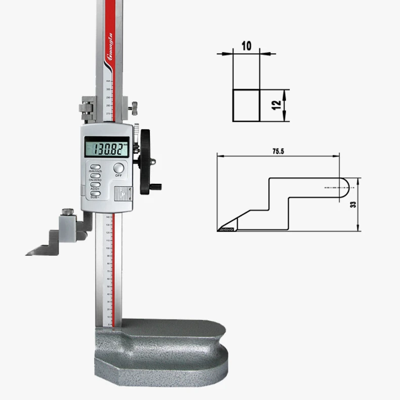 Precision Vernier Dial Height Gauge Digital Height Gauge 0-300mm 0 ...