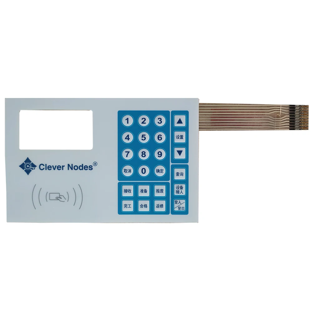 CNC Center Machine Membrane Switch Keypad with Custom Design