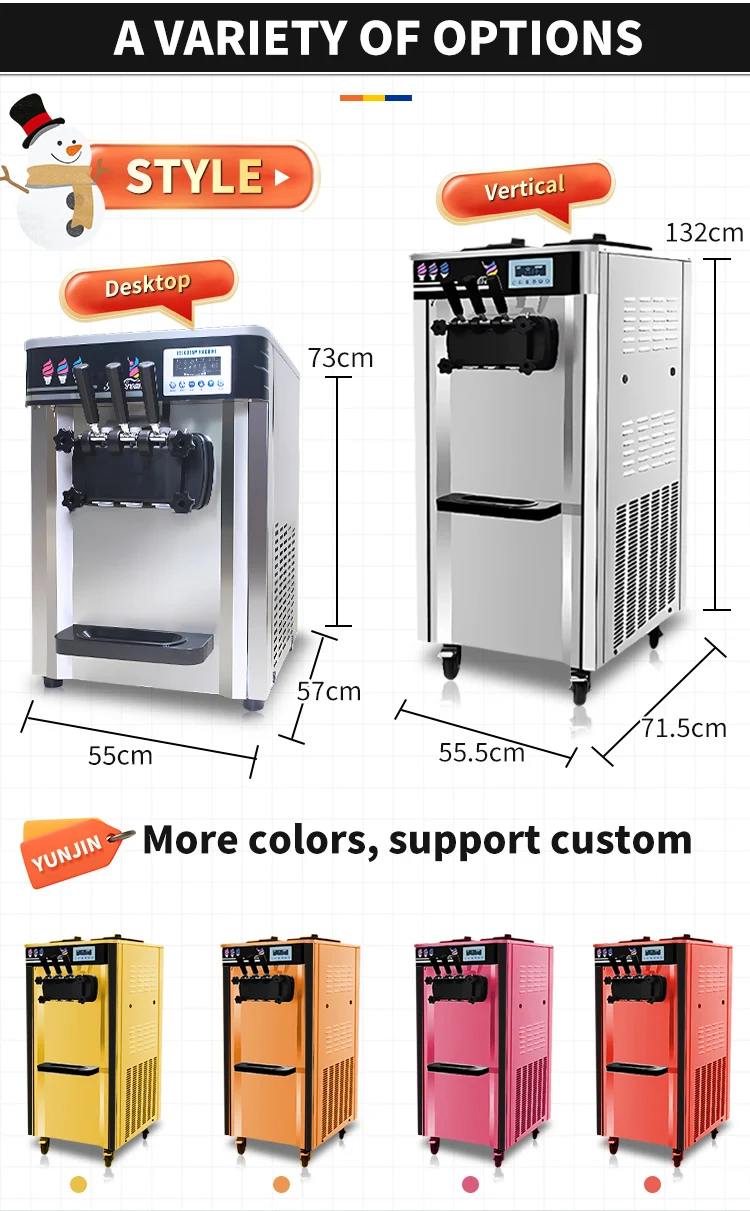 Italian Mini Gelato Machines Small Businesses Ice Cream Machine ...