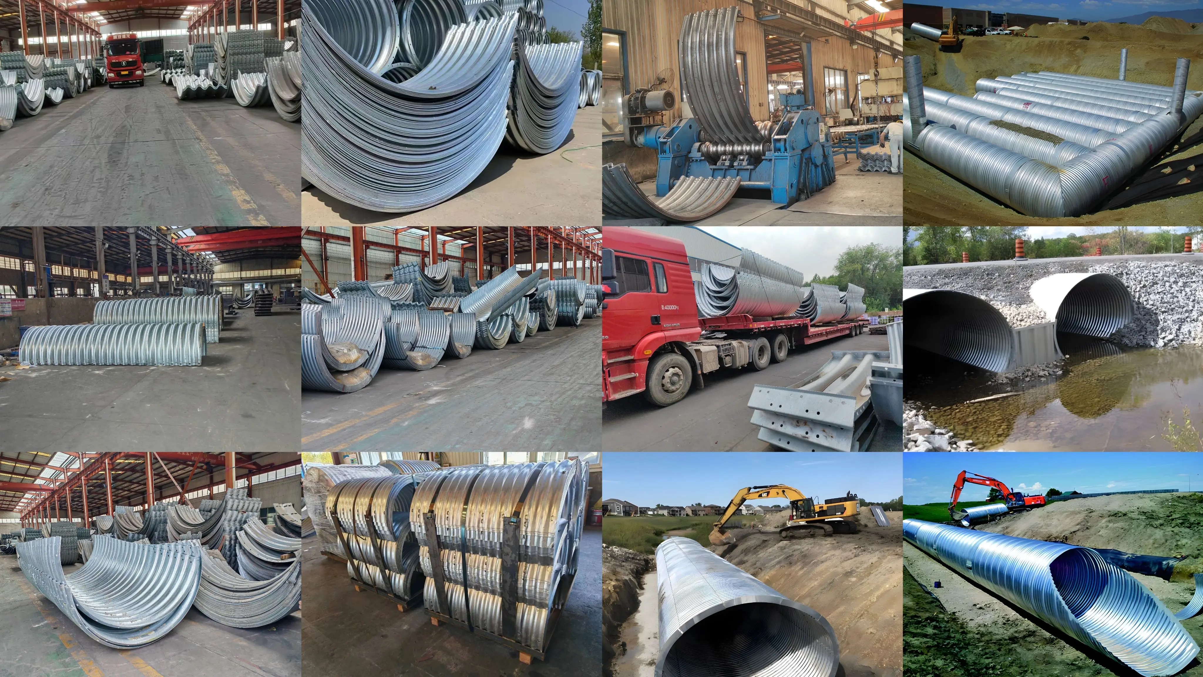 Corrugated Galvanized Steel Culvert Pipes - Durable Solutions