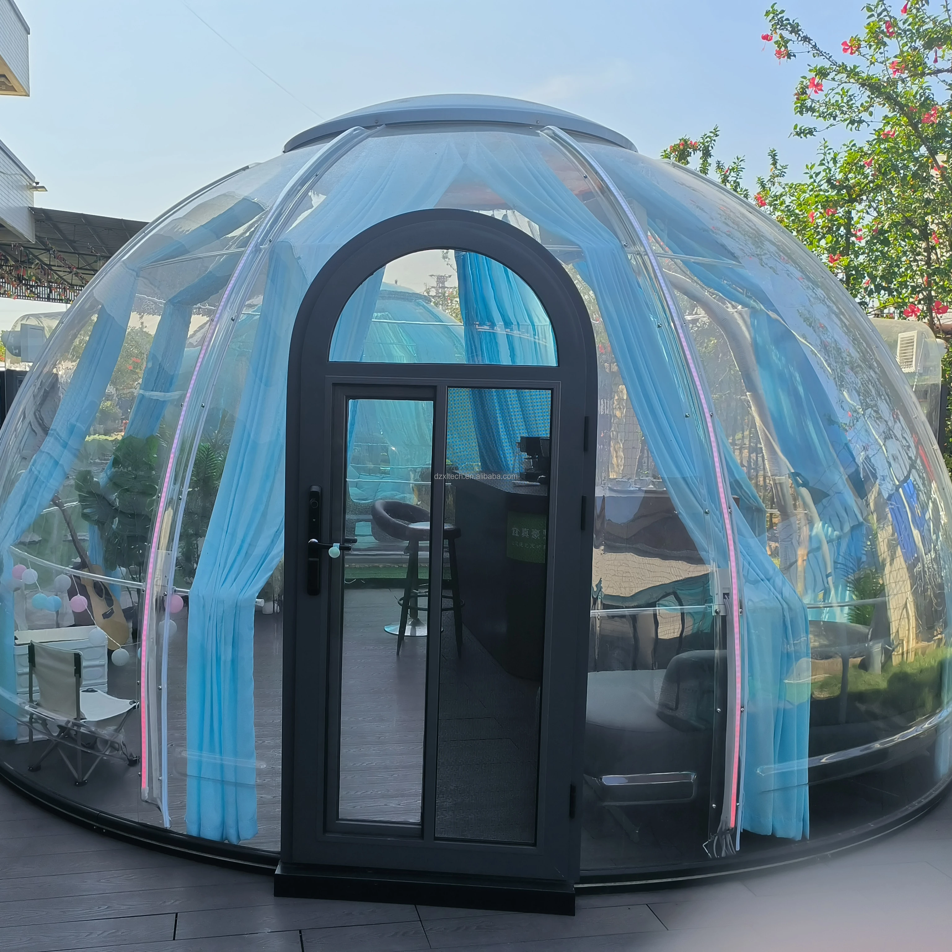 Outdoor Hotel Insulated Dome House Aluminum PC Dome Bubble Houses ...