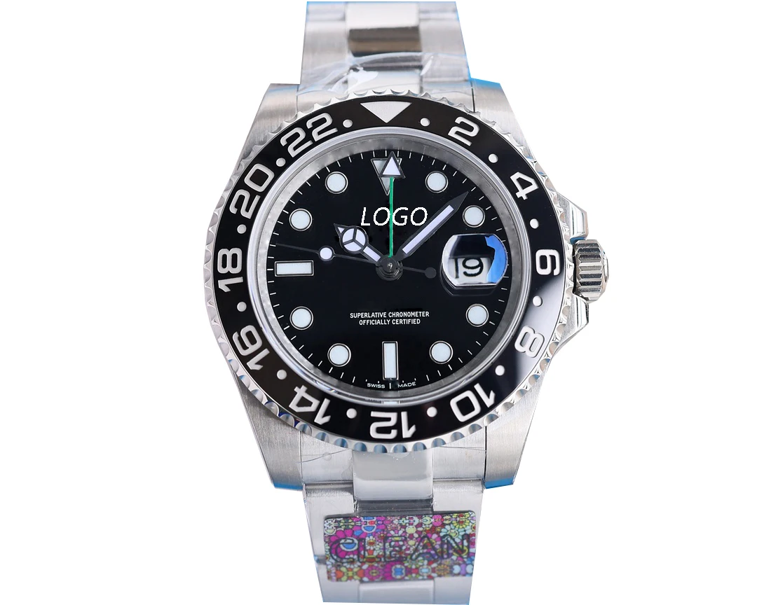 Luxury Men Sapphire Glass Pepsi-cola Chess Eta Automatic Mechanical ...