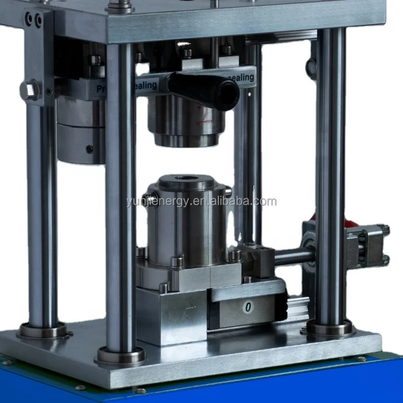 Pneumatic Cylindrical Battery Crimping Machine for Lab Cylindrical Case ...