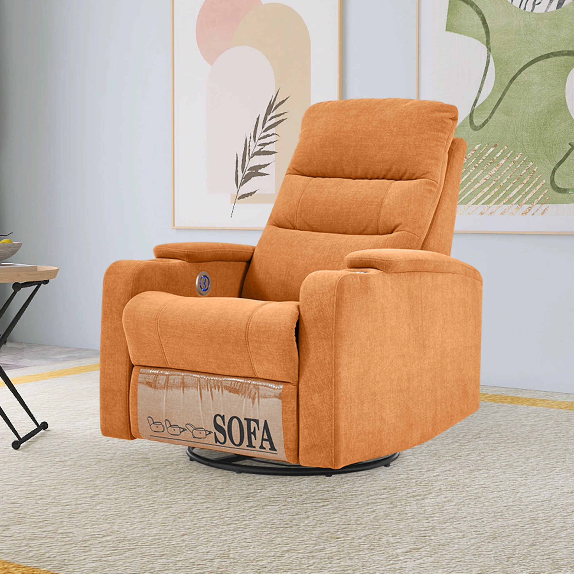 Modern Swivel Rocking Recliner Sofa Chair for Living Room Bedroom with ...