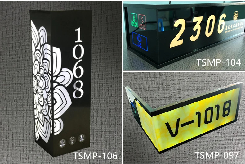 Customized Smart Hotel Plates - Unique Door Room Signs
